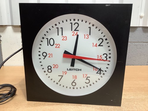 Leitch ADC-5112-L 12″ Ex BBC Studio Clock timecode or manual stand alone | eBay