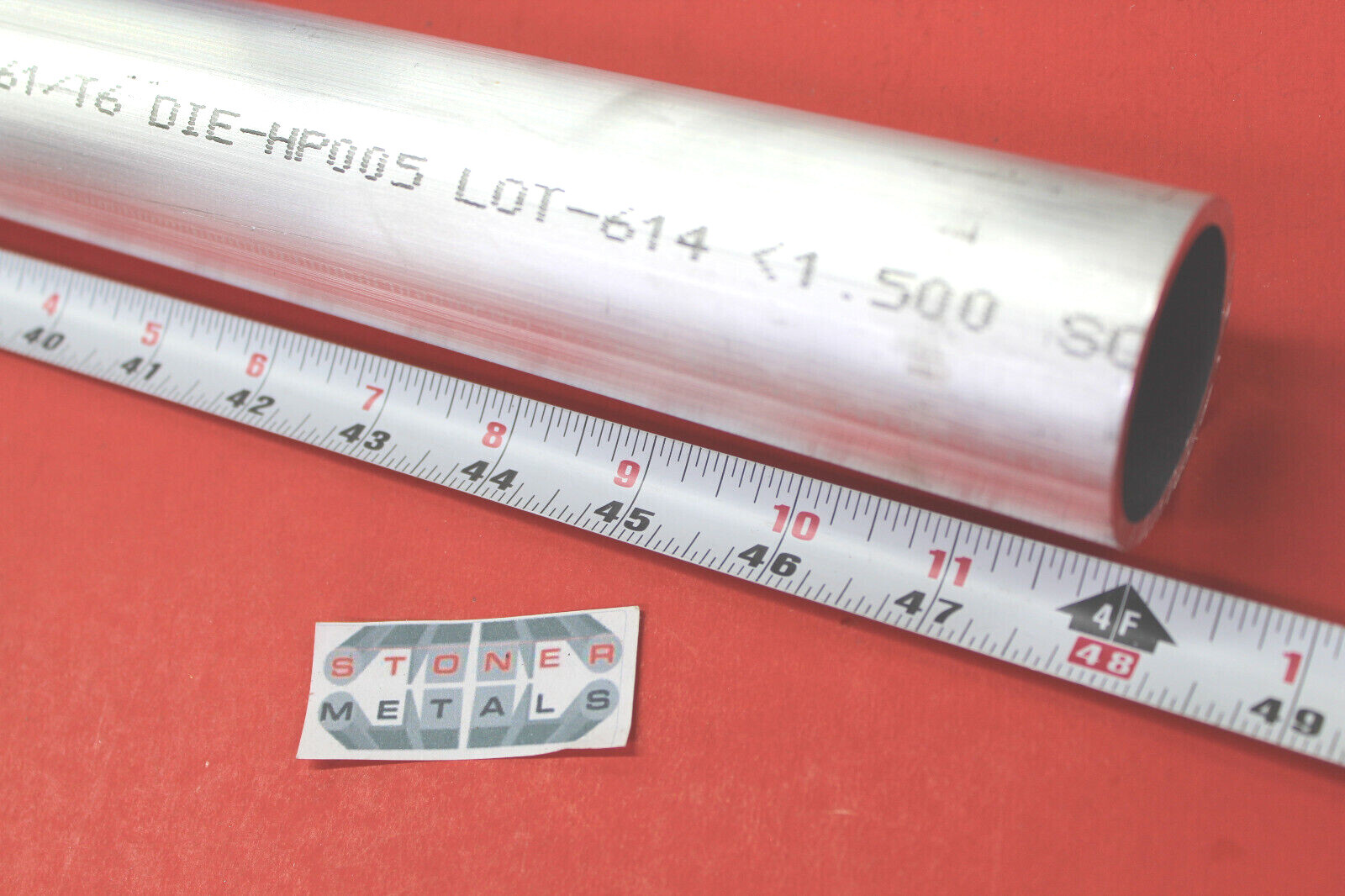 1.89" OD x .145" Wall 6061 ALUMINUM Round Tube 48" long 1-1/2" SCHEDULE ...