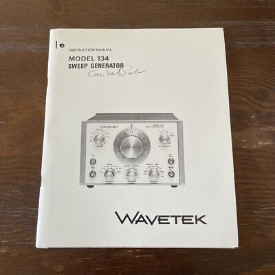 Manuals & Books - Wavetek Model