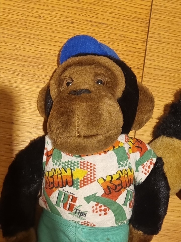 PG Tips Samantha & Kevin Monkey Chimps Soft Toy Plush Large 16" Brooke ...