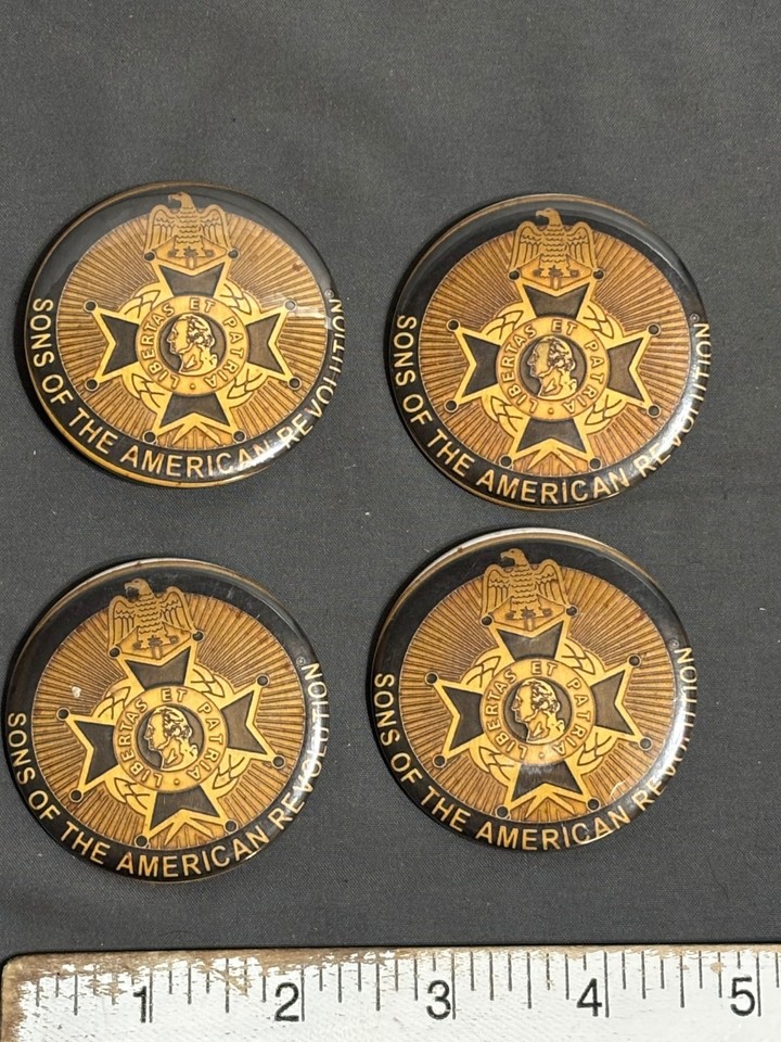 SAR Sons of the American Revolution 2 1/4" Pinback Button Pin metal ...