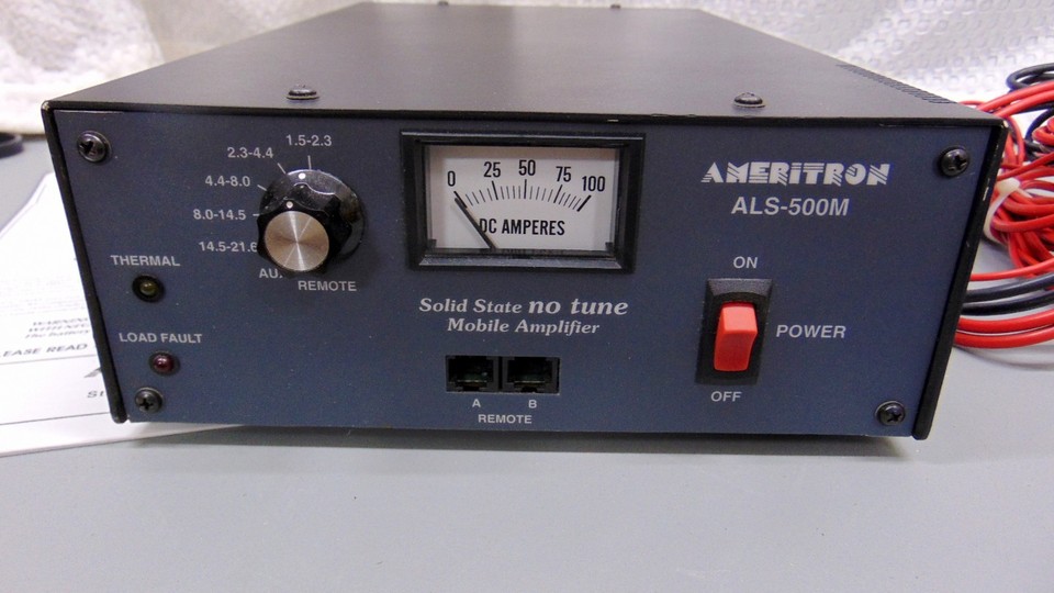 Ameritron ALS-500M No Tune Mobile Amplifier 500W HF 160m-10m SolidState ...