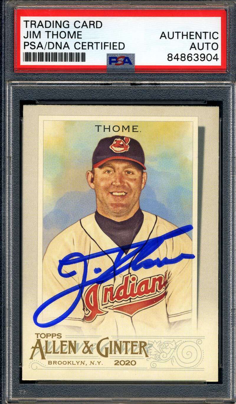 Jim Thome PSA DNA Signed 2020 Topps Allen & Ginter Autograph | eBay