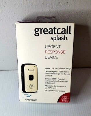 Greatcall Splash Urgent Response Device. Waterproof New. | eBay