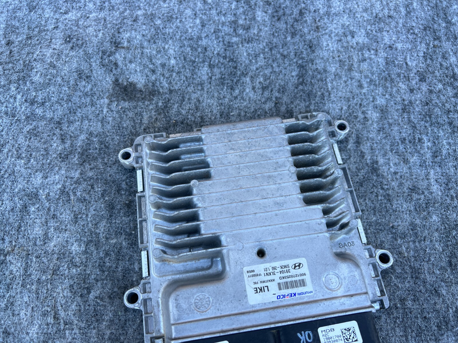 GENESIS G70 2019-2021 OEM ENGINE COMPUTER ECU MODULE UNIT RWD 3.3L V6 ...