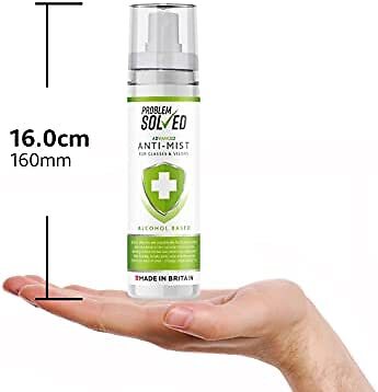 Problem Solved Anti-Mist Fog Demister Spray for Glasses Visors Goggles ...