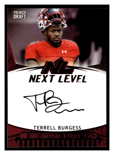 Terrell Burgess 2020 SAGE HIT NL-TB AU Next Level Signatures Red Auto ...