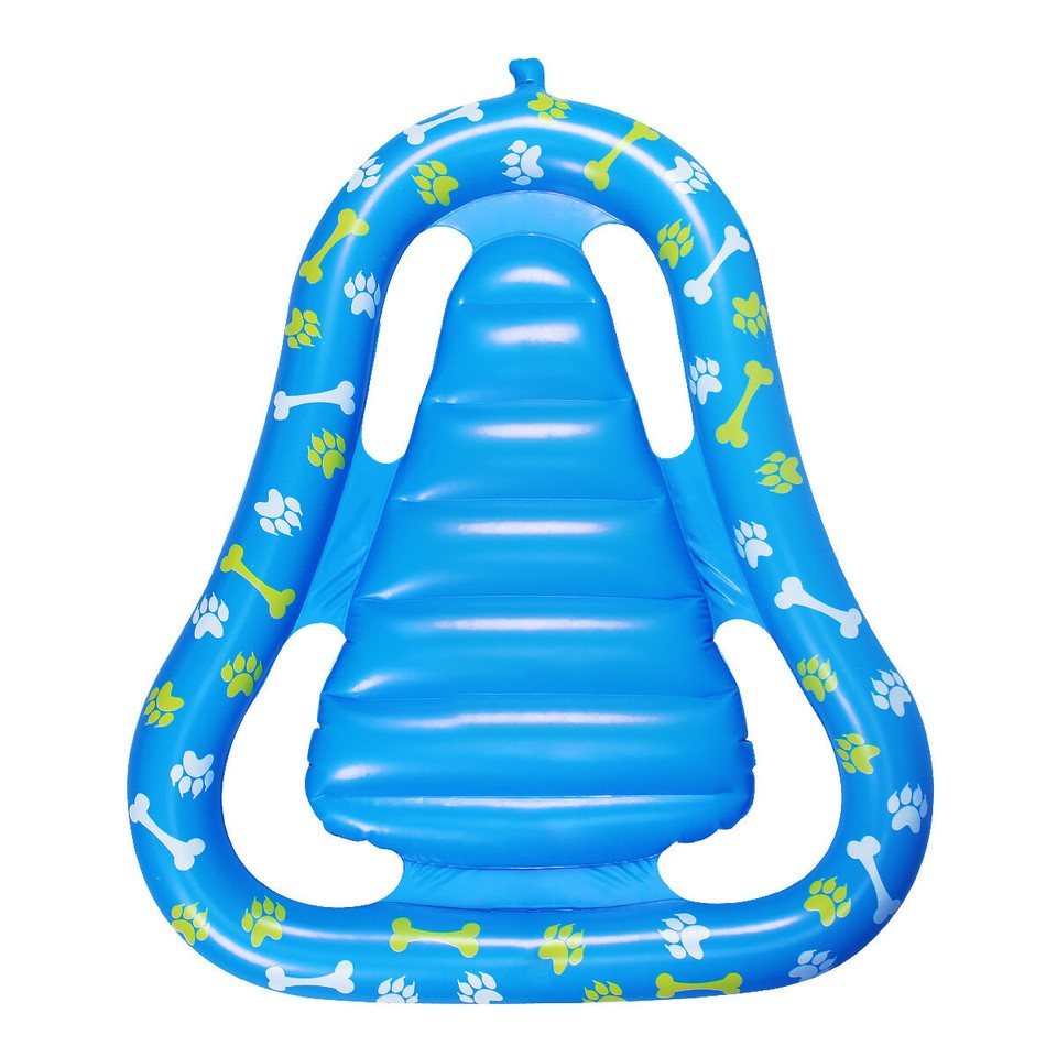 Dog Pet Pool Float Ride On Bed Seat Raft Puppy Water Inflatable ...