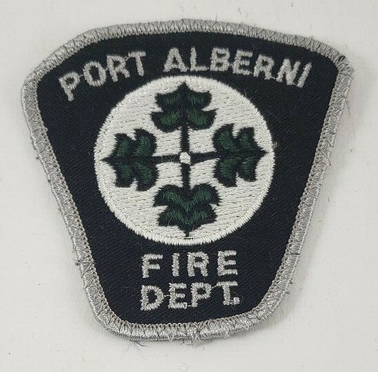 Port Alberni Fire Dept. Patch British Columbia BC Canada Silver / Black ...