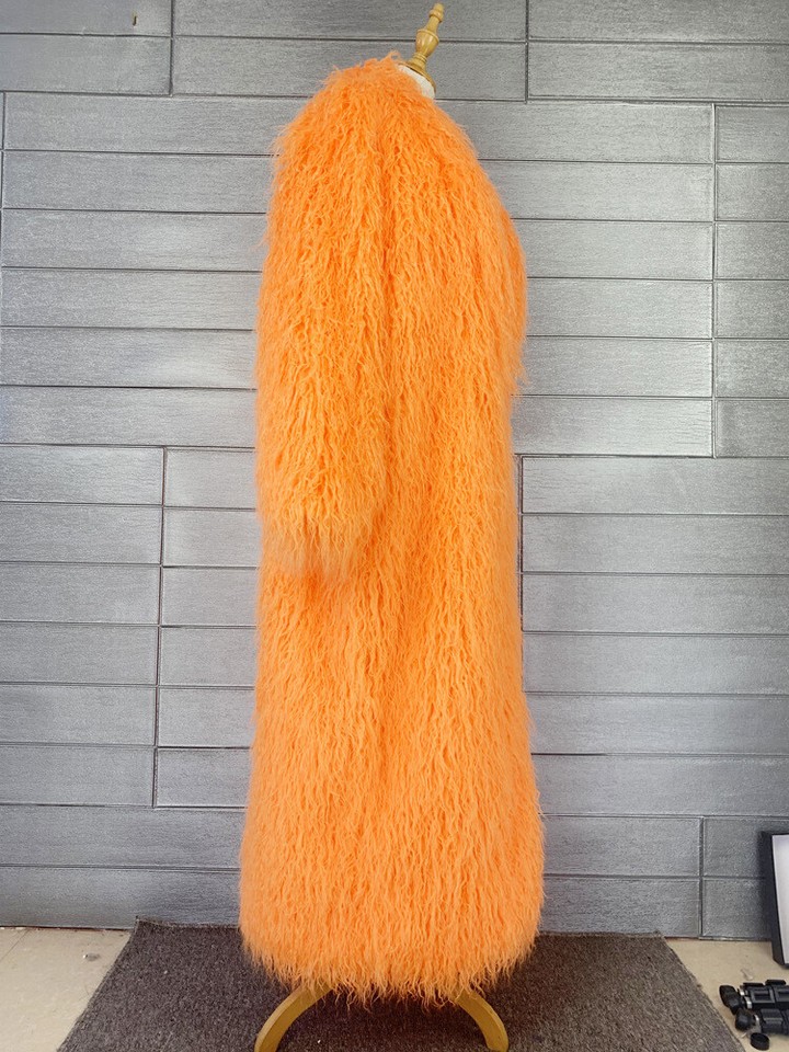 New Long Winter Warm Women Shaggy Faux Fur Coat Fluffy Cardigan ...