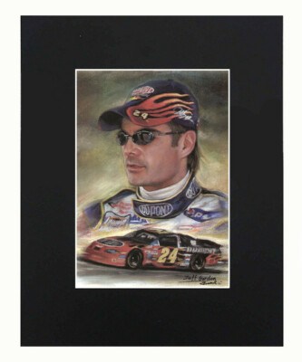 Jeff Gordon Portrait Nascar Racing Star legend Art Print Decor Mini ...