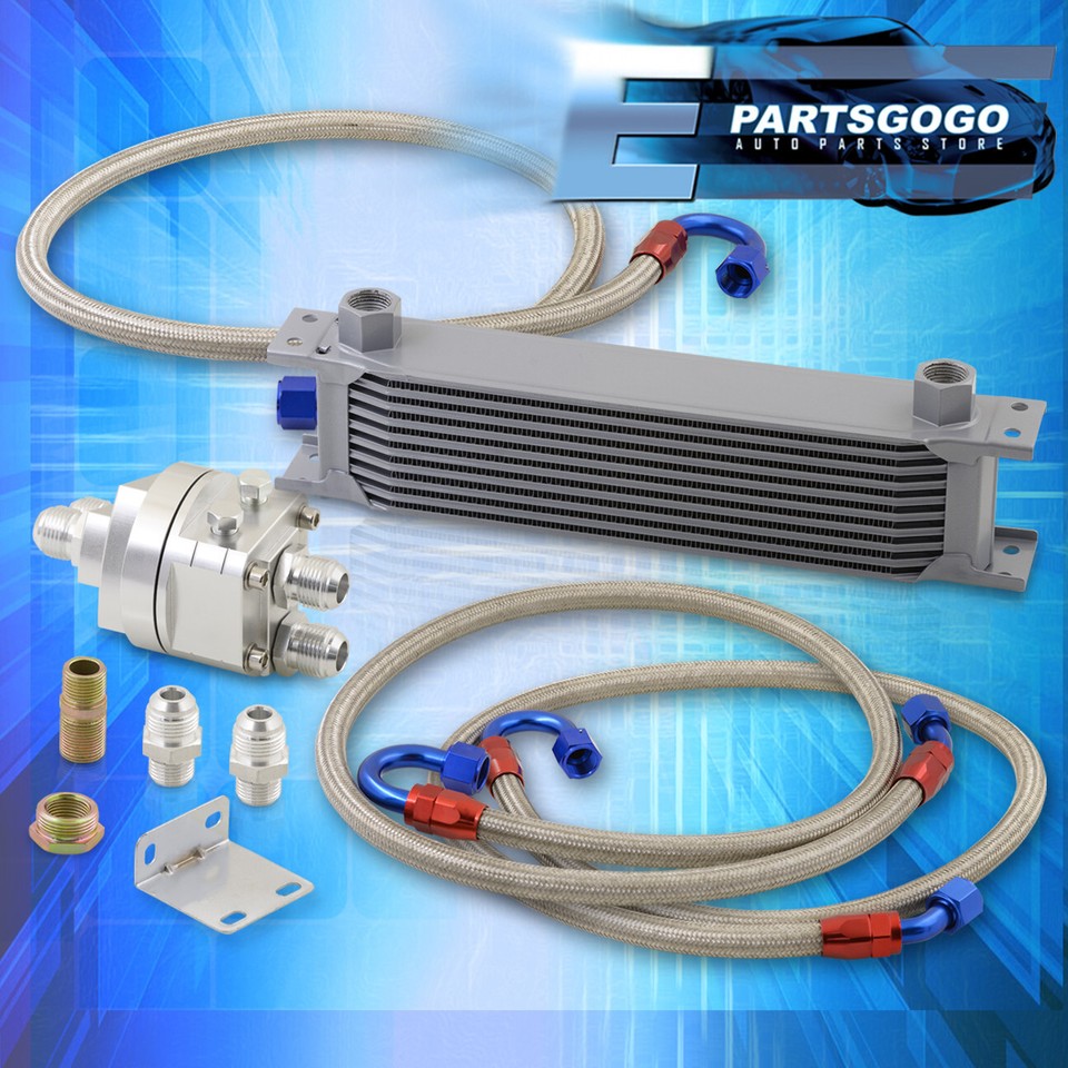 Universal 9Row 13" Slim JDM Race Engine Performance Engine Oil Cooler ...