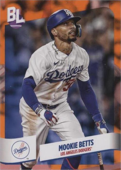 2024 Topps Big League - Mookie Betts #162 Electric Orange Foil for sale ...