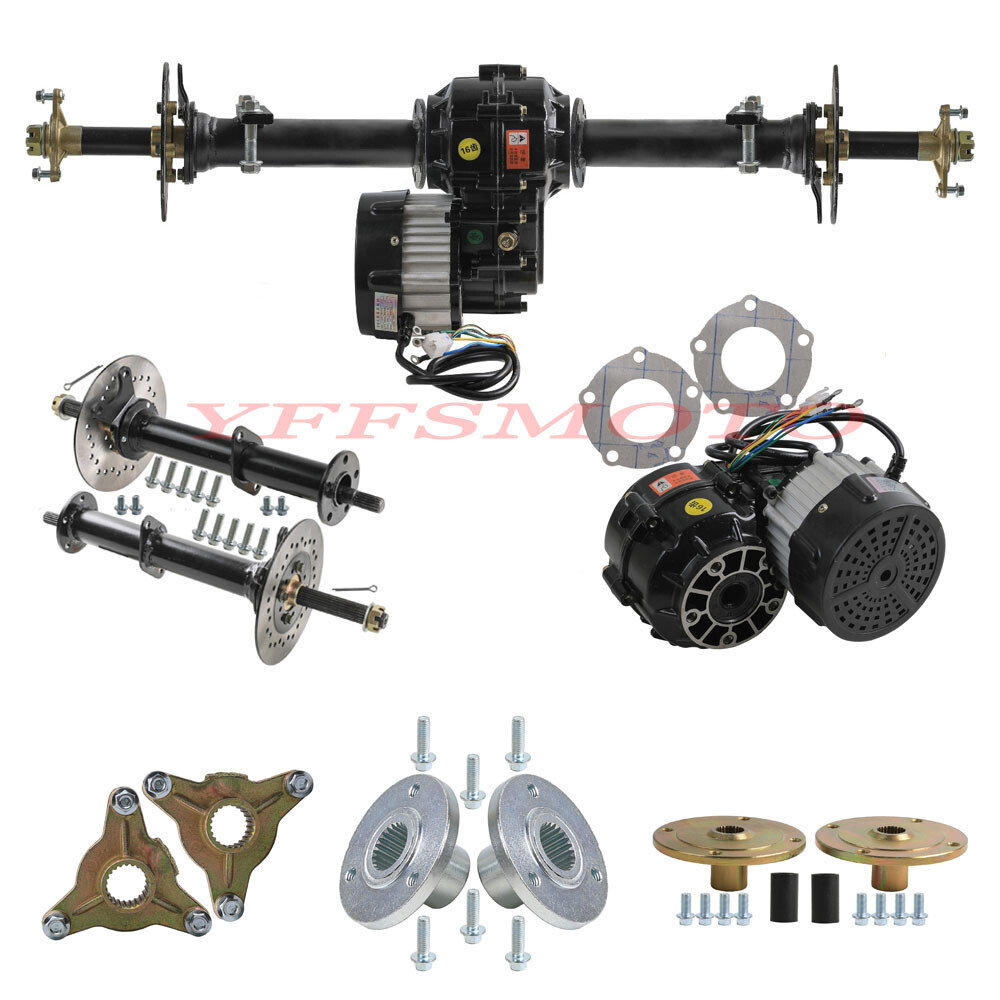 Atv Rear Differential RAX11 COMPLETE REAR AXLE HUBS MOUNT BASHAN