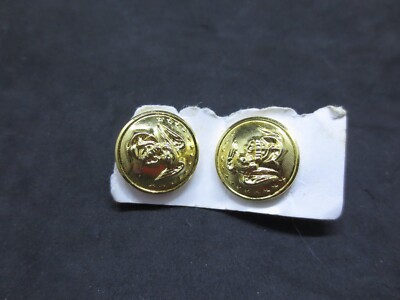 USMC Screw Post Buttons For Dress Blues Cap Brass - NWOT | eBay