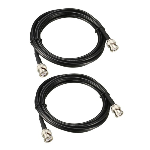 2pcs RG58 Coaxial Cable with BNC Male to BNC Male Connectors 50 Ohm 10 ...