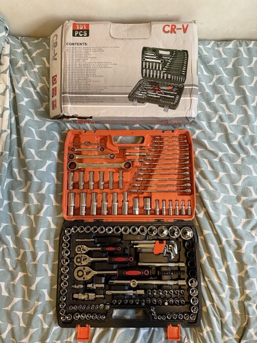 151 Piece Toolbox and Drill bit Set | CR-V | eBay