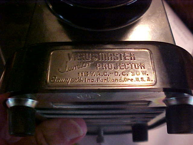 VIEWMASTER JUNIOR PROJECTOR SAWYER'S INC, BAKELITE? , MISSING LAMP ...