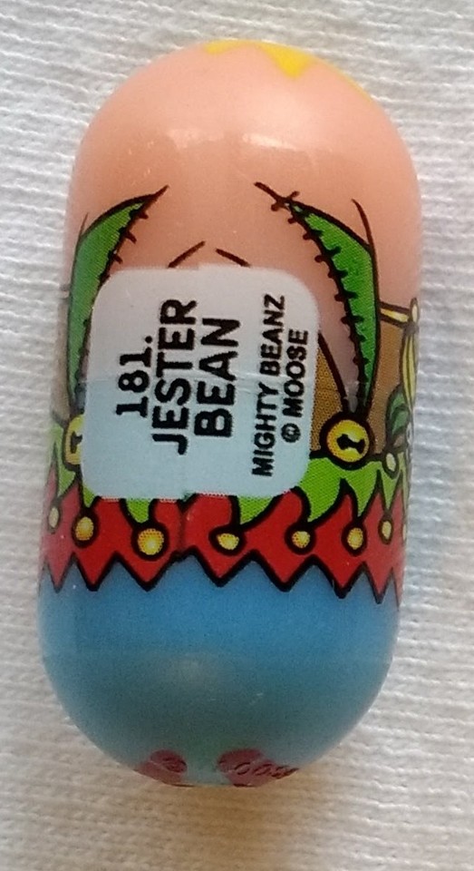 MIGHTY MOOSE BEANZ SERIES 3 JESTER COLOR CHANGE BEAN #181 RARE COLOR ...