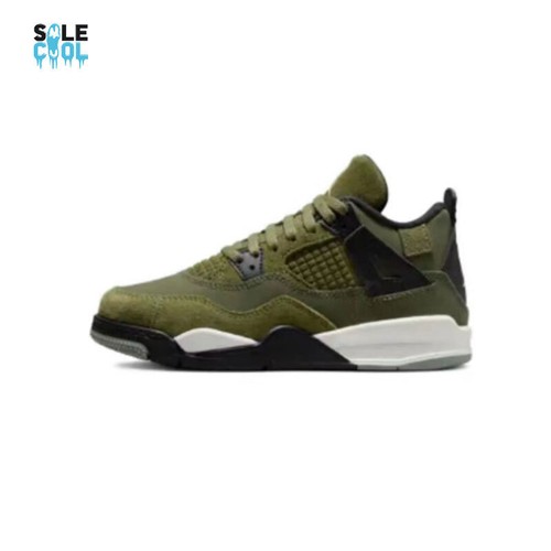 Nike Air Jordan AJ4 Retro SE Craft Medium Olive PS PRESCHOOL Shoes ...