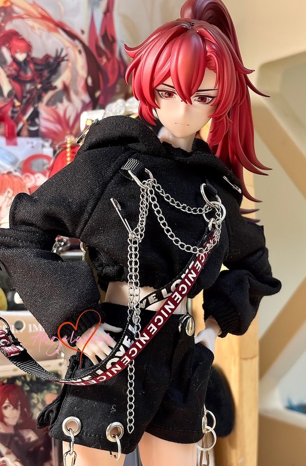 1/6 1/4 Puyoo 1/3 Uncle ID BJD PUNK Clothes Outfit Cropped Hoodie Cargo ...