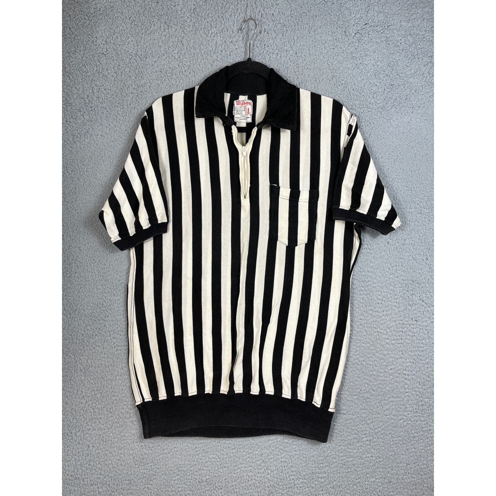 Vintage Wilson Referee Black And White Short Sleeve S… - Gem