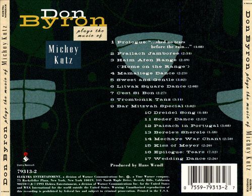 DON BYRON PLAYS THE MUSIC OF MICKEY KATZ NEW CD 75597931327| eBay