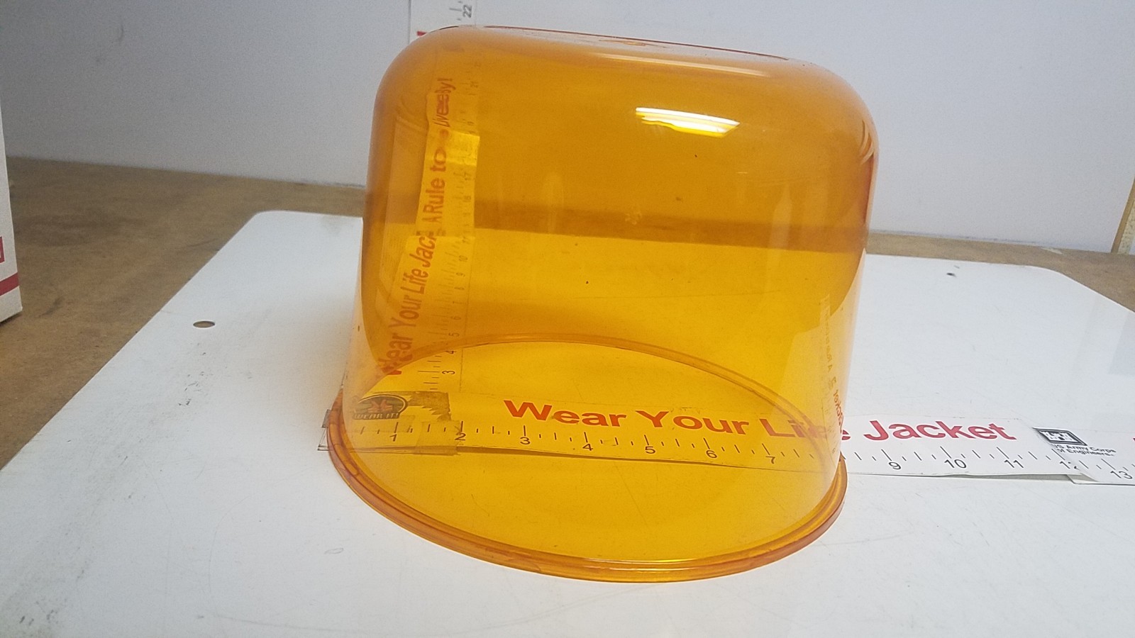 Vintage Amber Stratolite 77 Beacon Dome, NEW, 8.125" Diameter | eBay