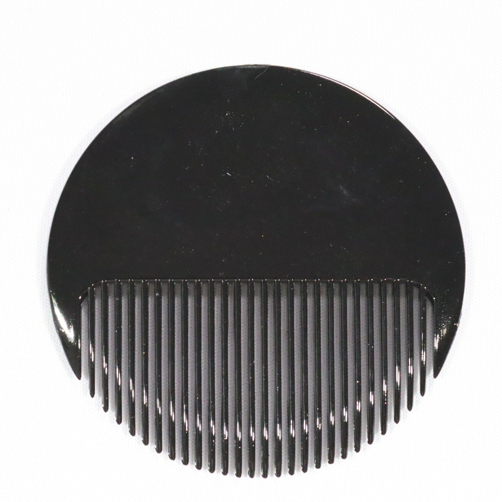 Japanese Beautiful Hair Comb Round in Black Color shipped from Kyoto ...