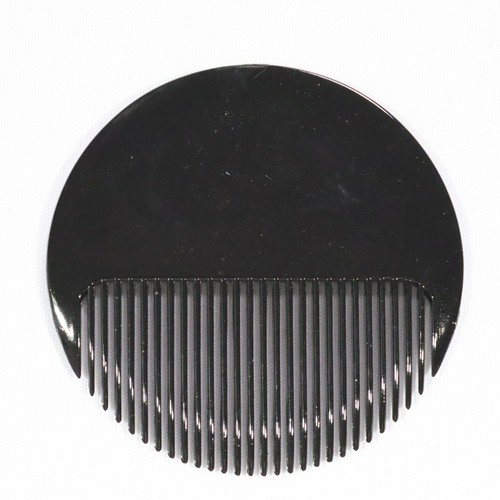 Japanese Beautiful Hair Comb Round in Black Color shipped from Kyoto ...