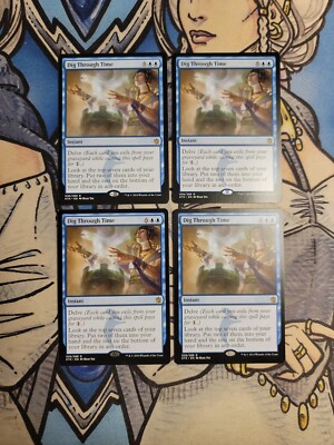 4x Dig Through Time - NM/M Khans of Tarkir KTK MTG Magic | eBay