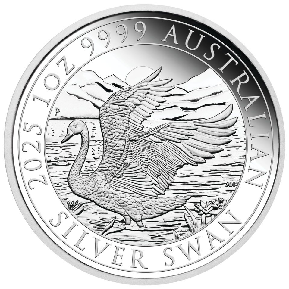 2025 ANDA PERTH MONEY EXPO AUSTRALIAN SWAN 1oz .9999 Silver $1 PROOF ...