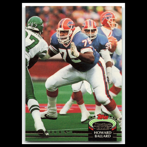 Howard Ballard #219 1992 Topps Stadium Club Buffalo Bills Football Card ...