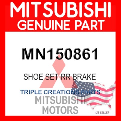Genuine Mitsubishi Mn150861 Shoe Set Rr Brake OEM | eBay
