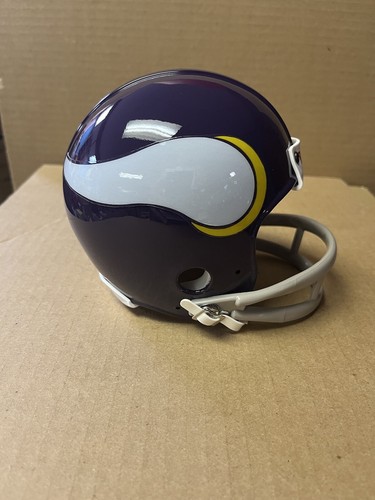 Minnesota Vikings custom riddell Throwback VSR4 2 Bar mini helmet | eBay