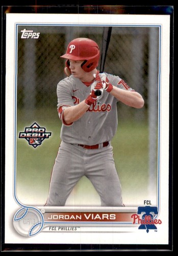 2022 TOPPS PRO DEBUT JORDAN VIARS FCL PHILLIES #PD-99 | eBay