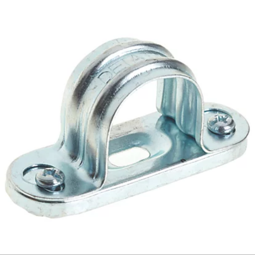 100 x Deta 25mm Conduit Bracket Steel Spacer Bar Saddle Clips DT34025Z ...