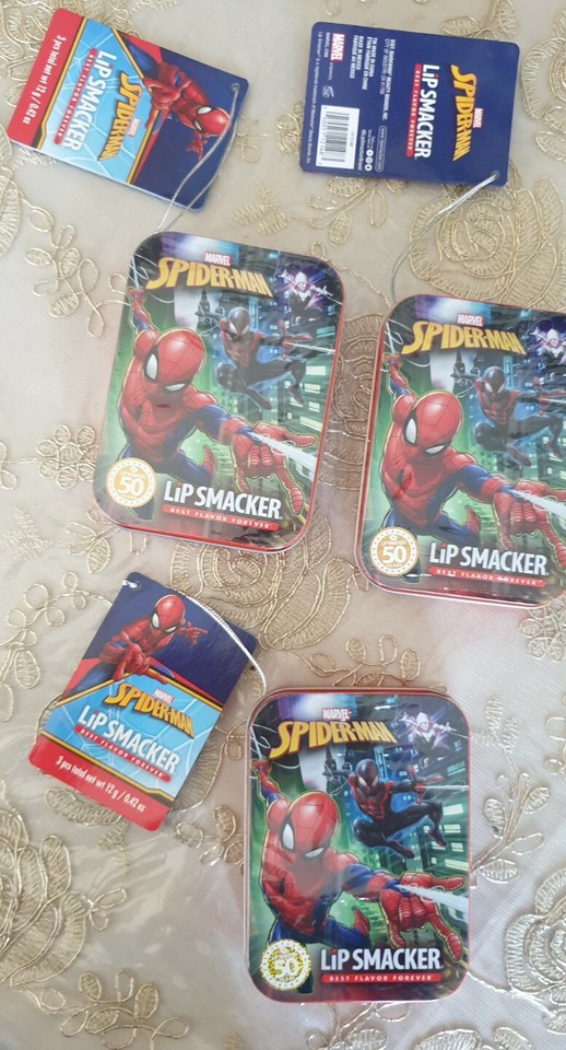 Lip Smacker Marvel Spider-Man Lip Balm Lip Collection Gift Tin Set - 3 ...