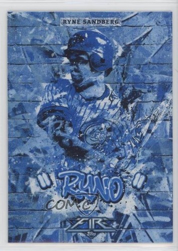 2017 Topps Fire Monikers Blue Chip Ryne Sandberg #M-15 HOF | eBay