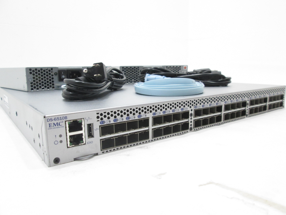 EMC DS-6510B Brocade 6510 16G FC Switch w/ 48 Active Ports EM-6510 ...