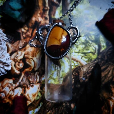 Mookaite Jasper Glass Vial Talisman | eBay