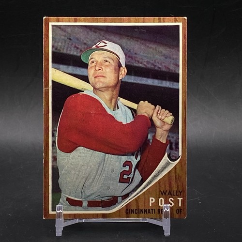 1962 Topps #148 Wally Post Cincinnati Reds Vintage Baseball Trading ...