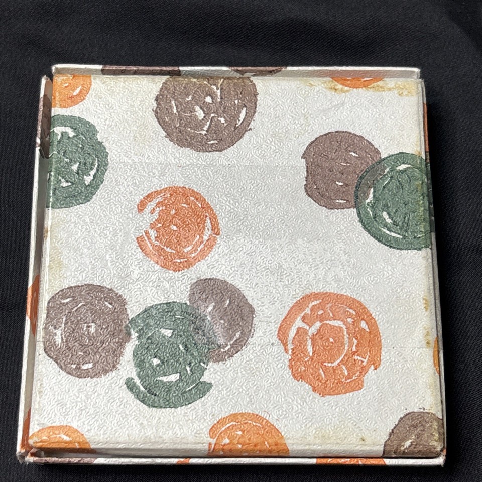 Vintage Ukiyoe Japanese Coaster Set of 6 Geisha Gold Coasters Classic ...