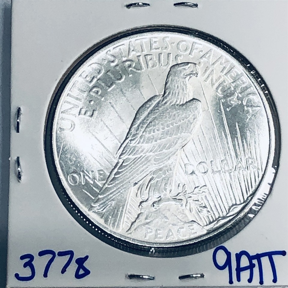 1925 BU UNCIRCULATED SILVER PEACE DOLLAR AUTHENTIC U.S. MINT FREE ...