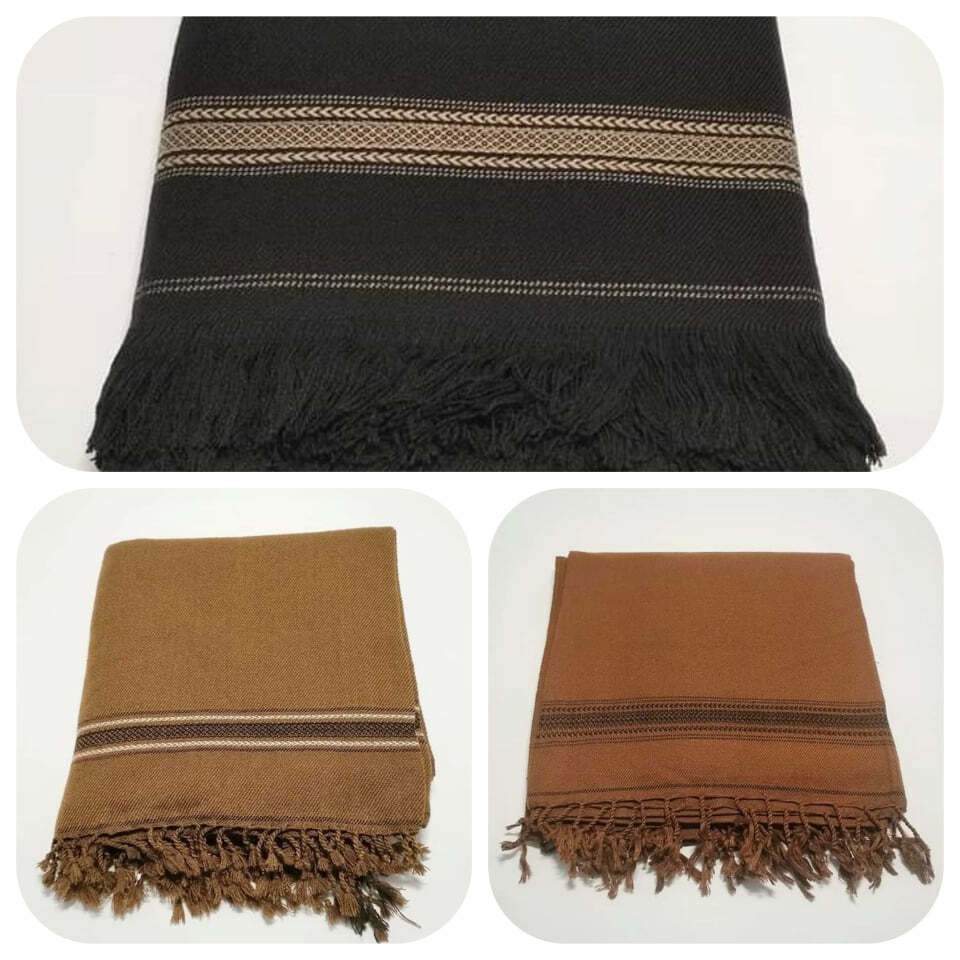 AFGHAN PATOO HANDMADE WARM SAWATI WOOL SOLID PASHTUN SHAWL SCARF WRAP ...