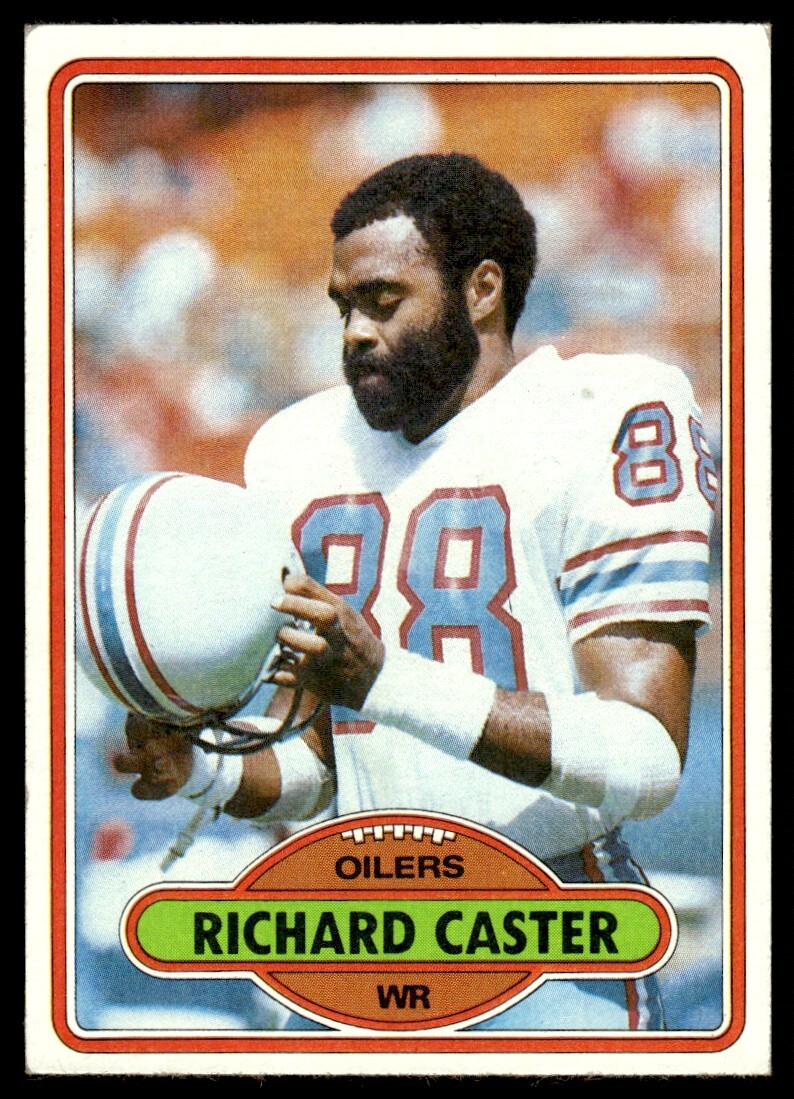 1980 Topps Richard Caster Houston Oilers #198 | eBay