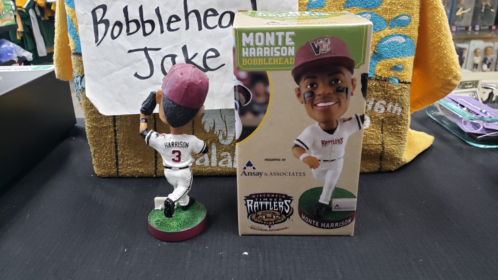 NIB 2016 MONTE HARRISON ANGELS TIMBER RATTLERS BREWERS BOBBLEHEAD SGA 8 ...