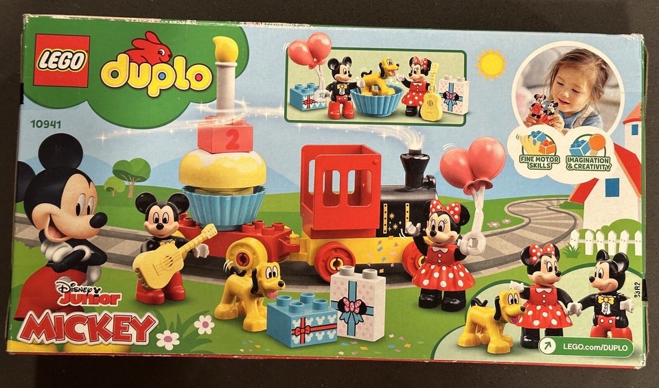 Lego 10941 Duplo Disney Junior Mickey & Minnie Mouse Birthday Train Set ...