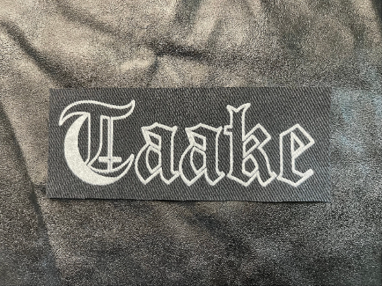 Taake Logo Heavy Metal Denim Patch DIY Band Punk Black Mayhem Emperor ...