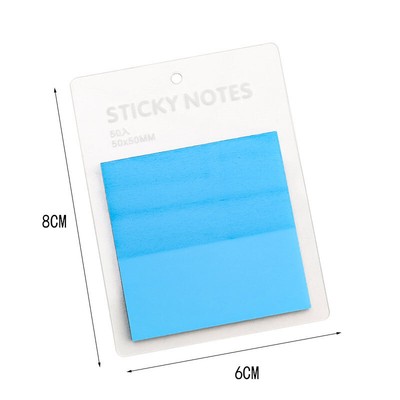 50Sheets Transparent Sticky Notes Waterproof Colorful Clear Memo Pad ...
